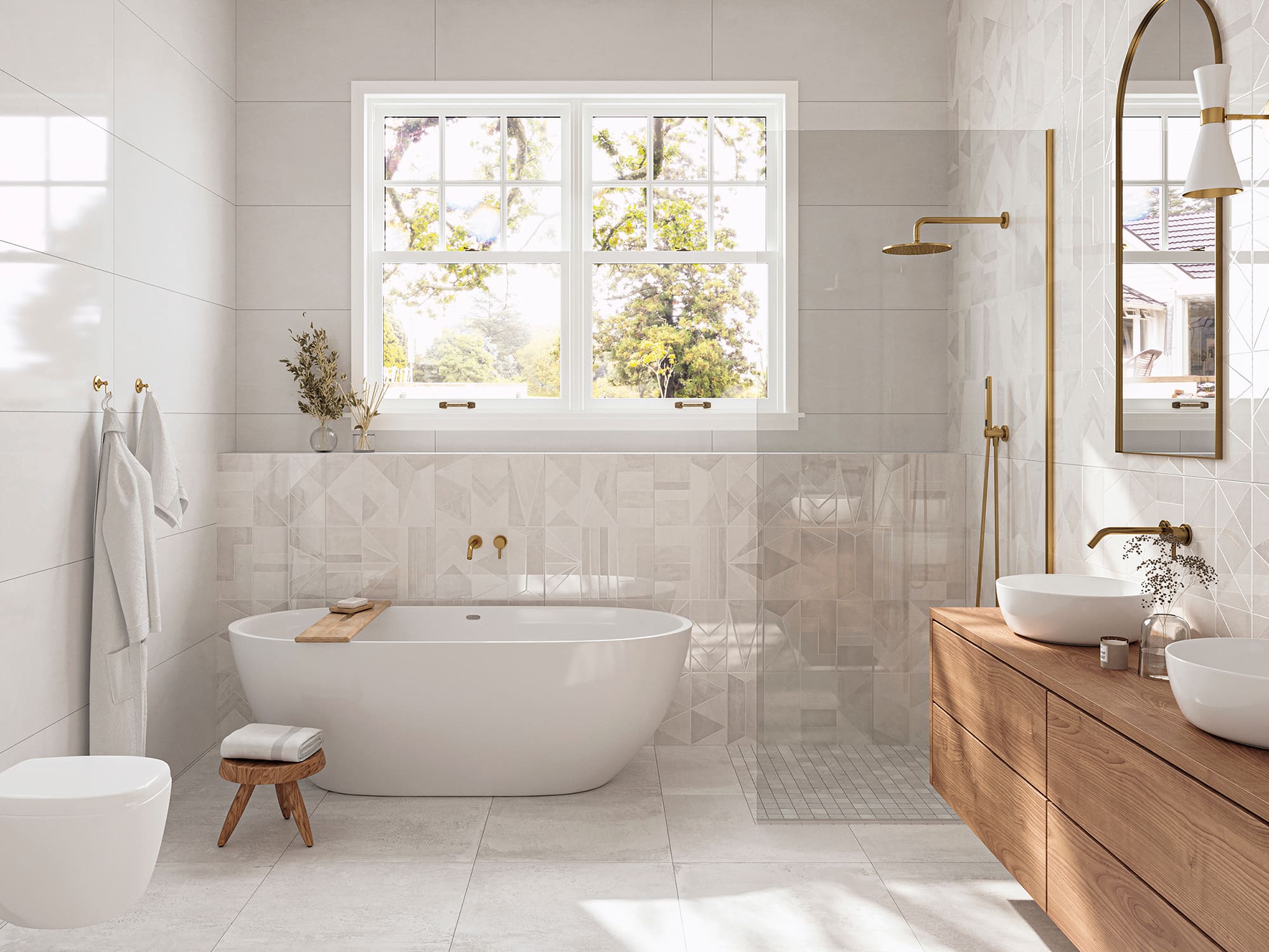 Cómo elegir cerámica blanca para baños que se vea moderna y elegante